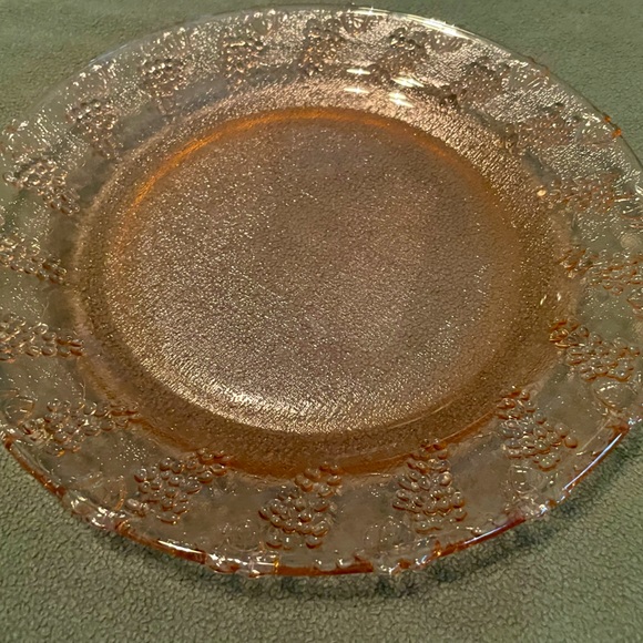 Other | 197s Frosted Pink Indonesia 10 Inch Textured Plate | Poshmark
